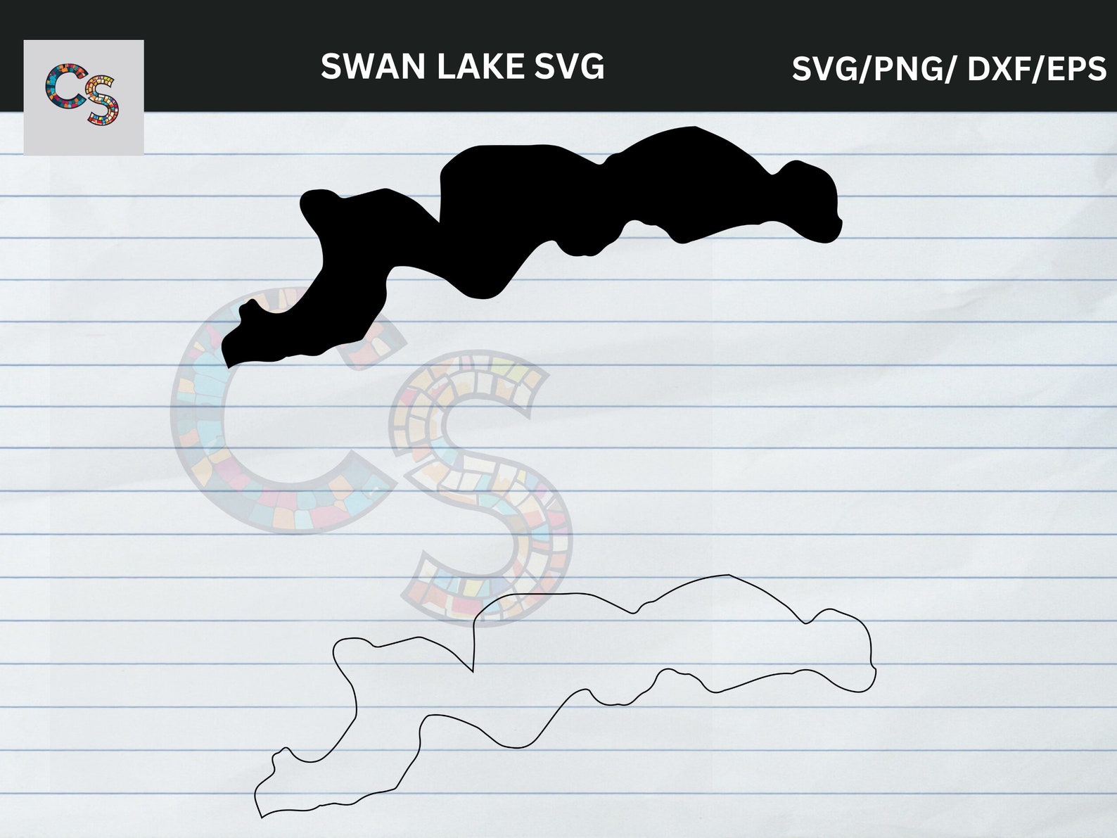 Swan Lake, Wisconsin Map SVG – Vector Cut File Set - Etsy