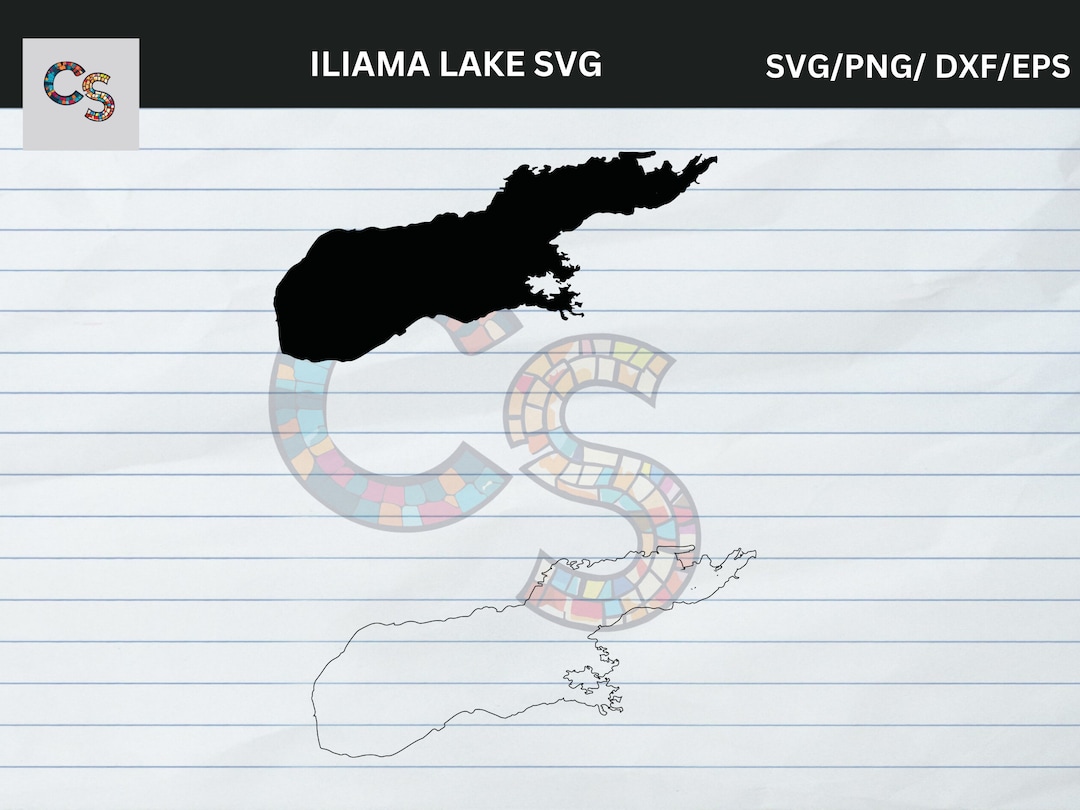 Iliamna Lake Map Outline SVG – Alaska Wall Art, Nature Decor - Etsy