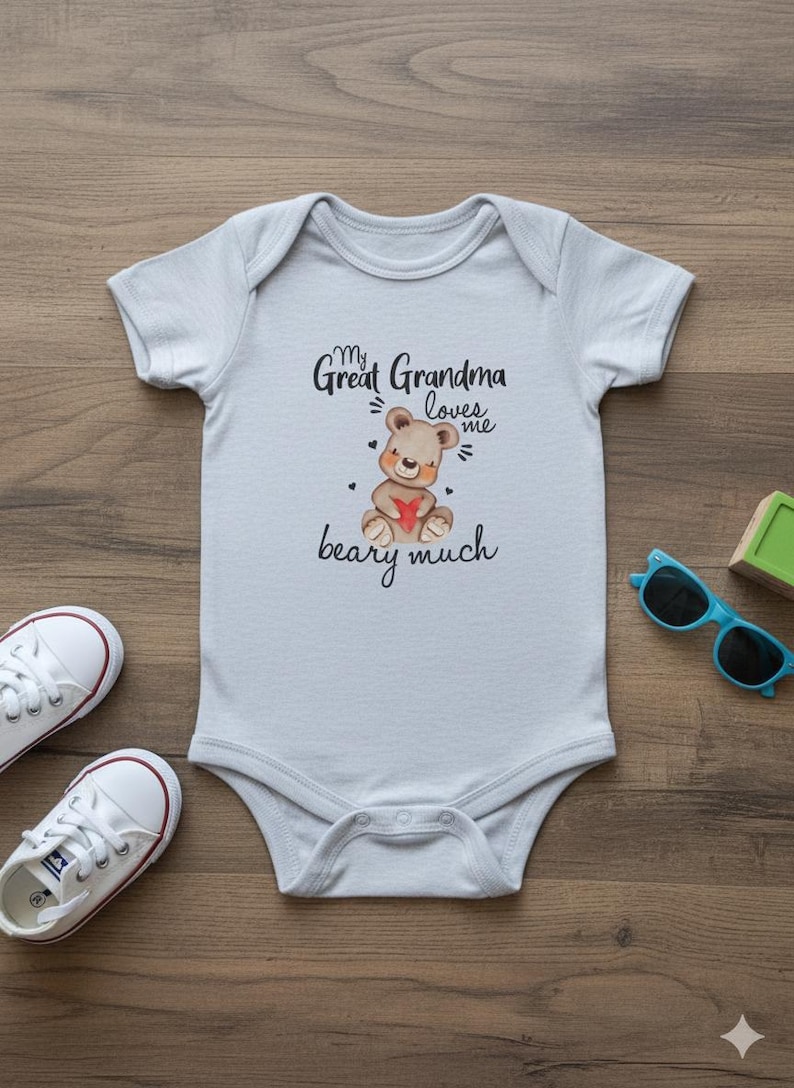 My Great Grandma Loves Me Beary Much SVG |bear Baby Quote Cut File - Etsy