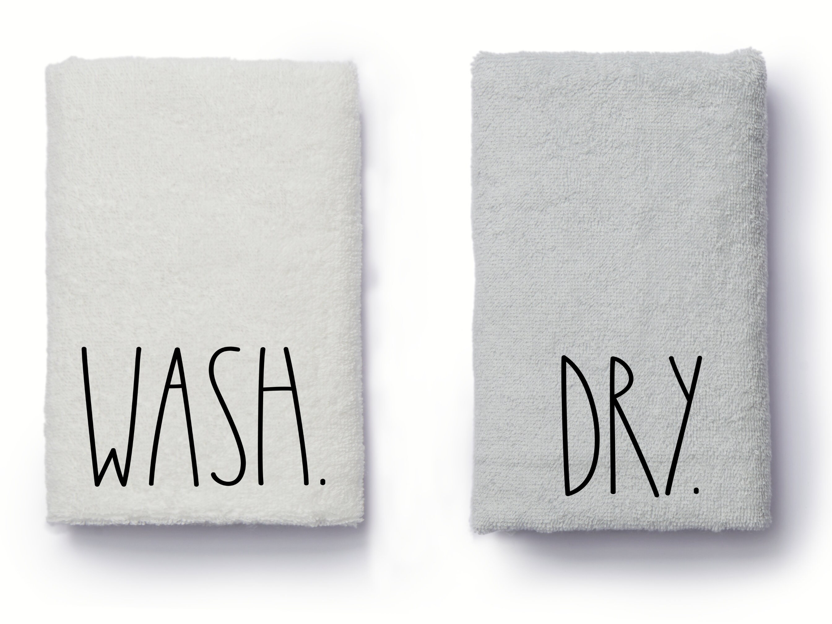 Fresh Clean Wash Dry Words SVG for Hand Towel Kitchen and - Etsy