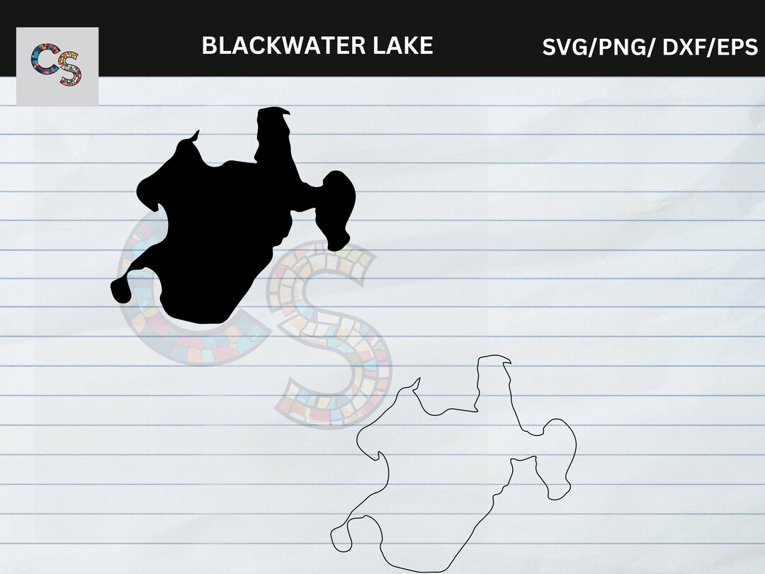 Blackwater Lake Minnesota SVG Vector Graphic for Decals, Apparel, 3D ...