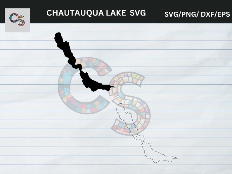 Chautauqua Lake Outline SVG – Detailed Lake Map (digital Download) - Etsy