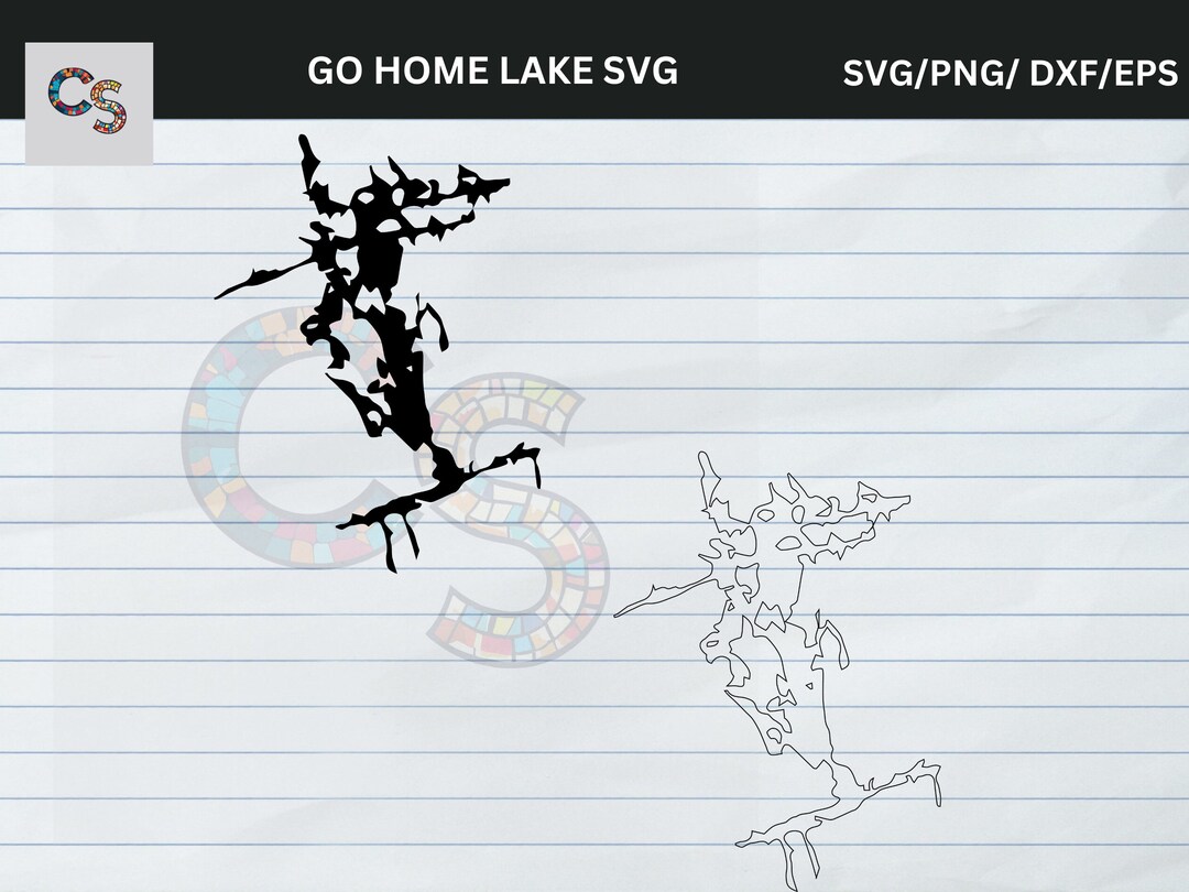 Go Home Lake, Ontario Map SVG – Laser Cut File, Cricut (digital ...