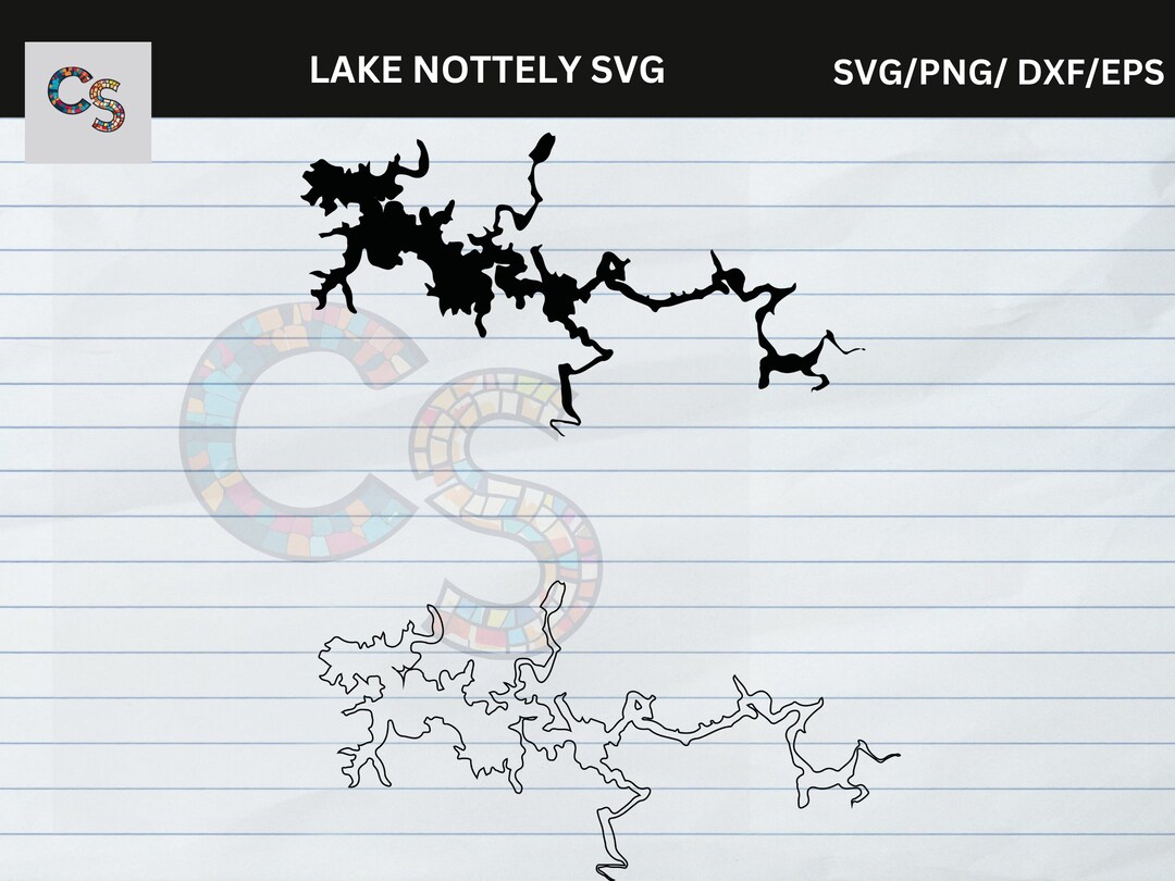 Lake Nottely Vector Graphic Digital Files - Instant Download for DIY ...