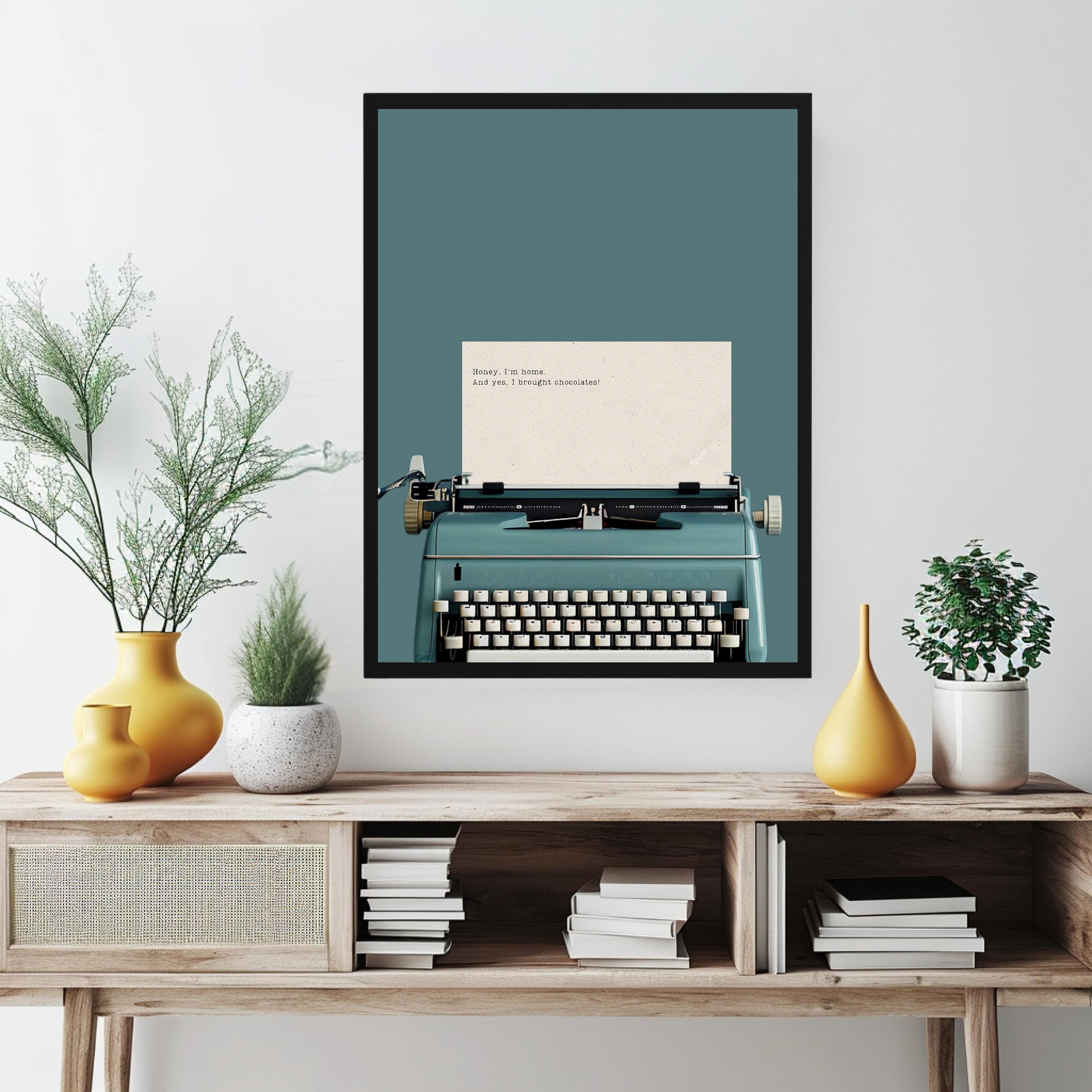 Modern Typewriter Print Typewriter Aesthetic Typography Art Typewriter ...
