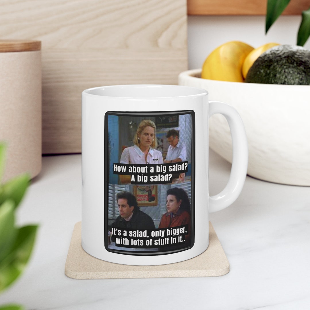 The Big Salad Seinfeld Mug - Iconic Episode Tribute Cup - Etsy