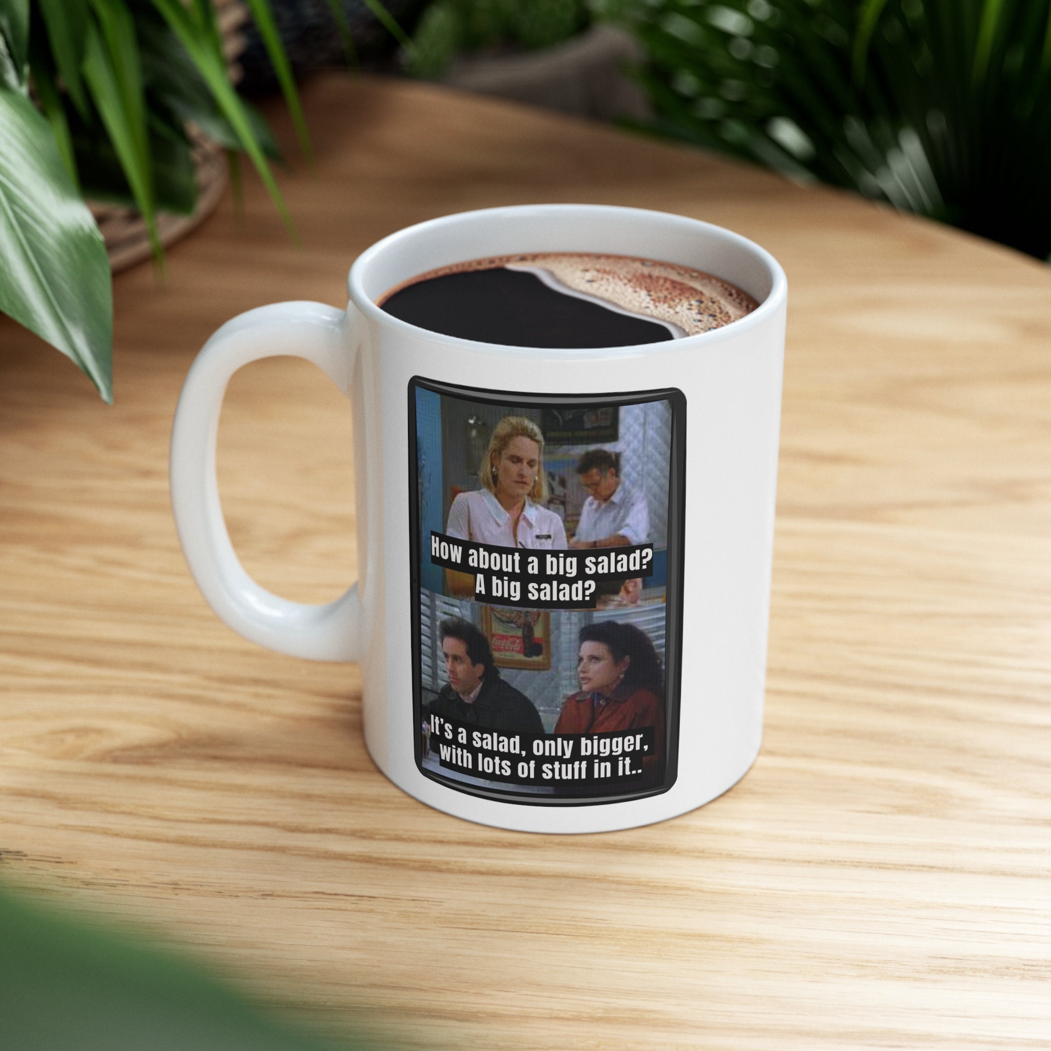 The Big Salad Seinfeld Mug Iconic Episode Tribute Cup - Etsy