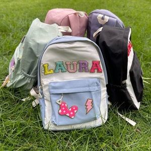 Chenille Patch Backpack Customizable Chenille Patch Bag Patch Backpack ...