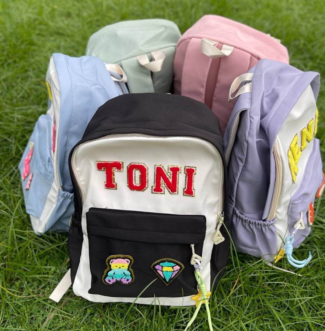 Chenille Patch Backpack Customizable Chenille Patch Bag Patch Backpack ...