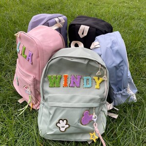 Chenille Patch Backpack Customizable Chenille Patch Bag Patch Backpack ...