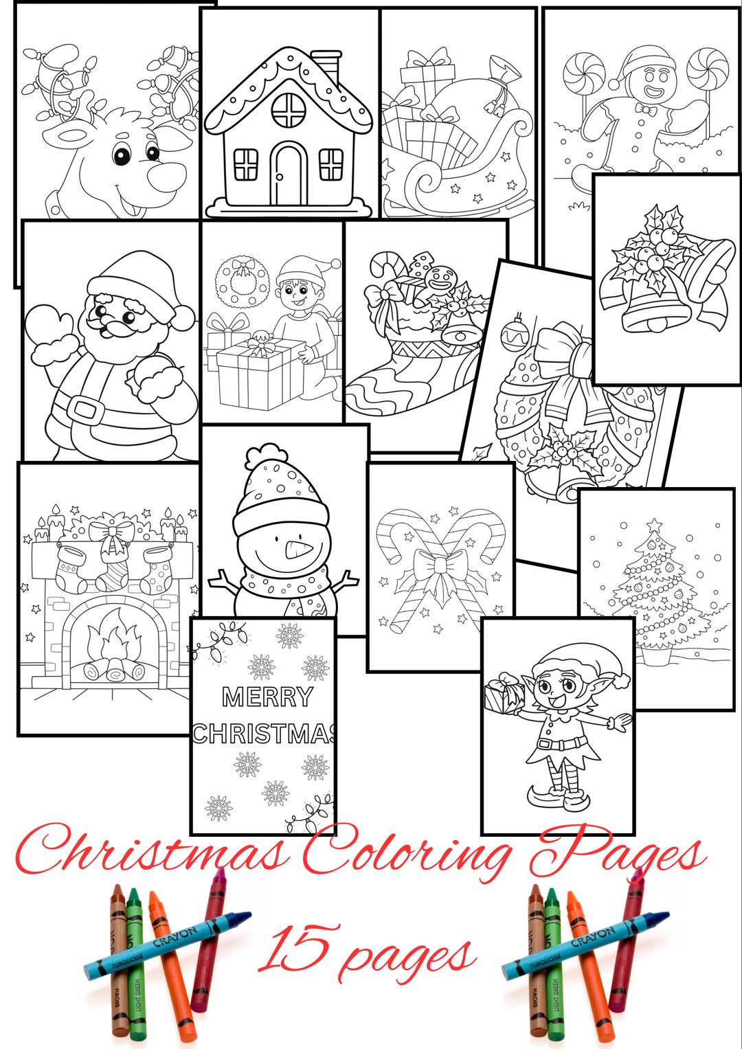 CHRISTMAS COLORING PAGES, Christmas Printables, Coloring Pages ...