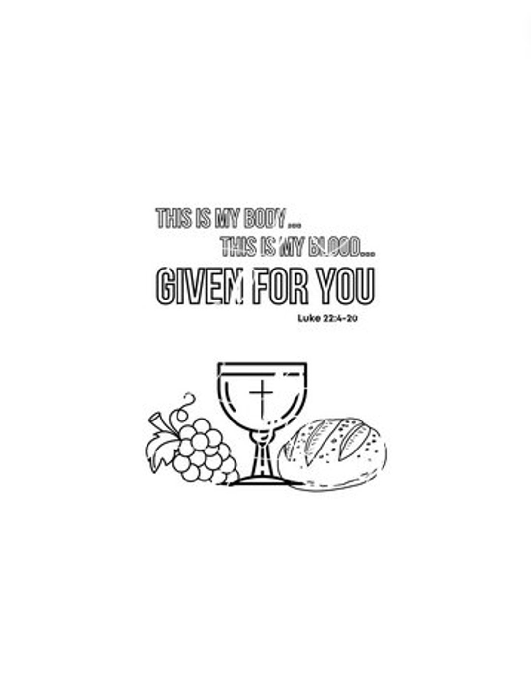 Digital Download - Religious Coloring Page - Holy Week - Maundy ...