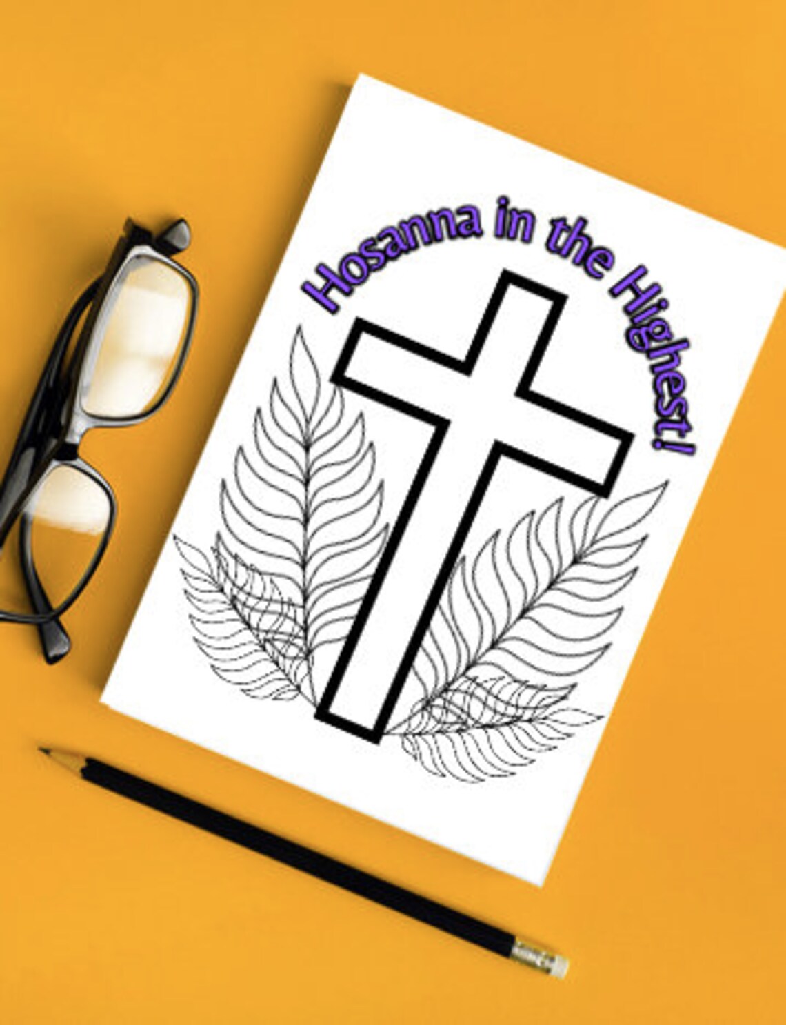 Digital Download - Religious Coloring Page - Palm Sunday - Holy Week - Etsy