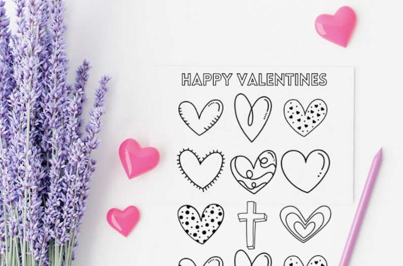 Digital Download - Religious Valentines Day Coloring Page - Etsy