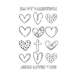 Digital Download - Religious Valentines Day Coloring Page - Etsy