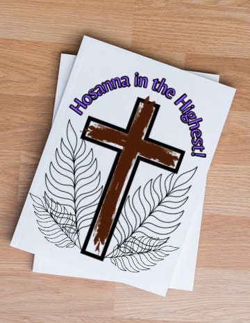 Digital Download - Religious Coloring Page - Palm Sunday - Holy Week - Etsy