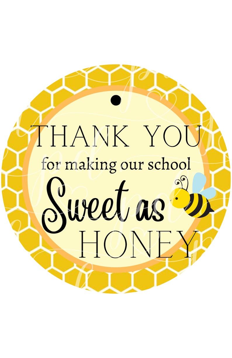 Bee Themed Teacher Appreciation Gift Tags - Etsy