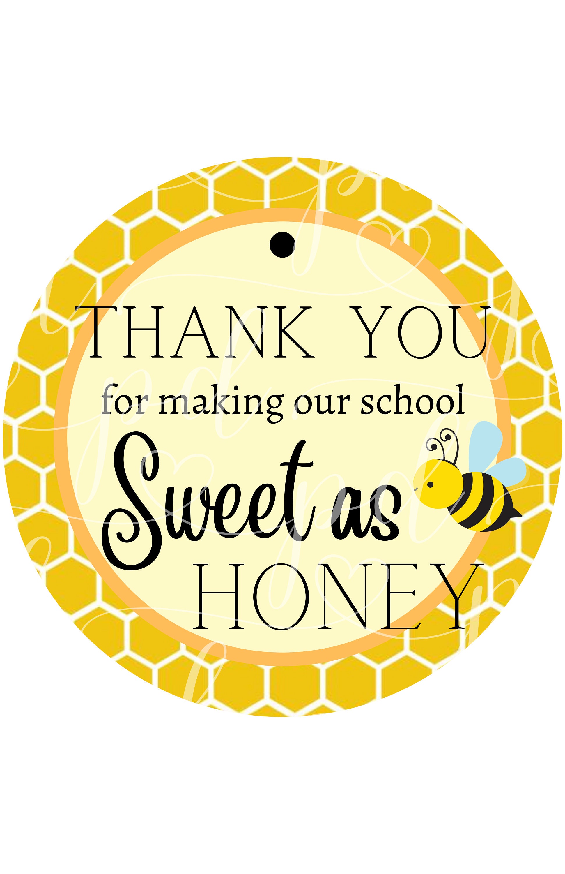 Bee Themed Teacher Appreciation Gift Tags - Etsy