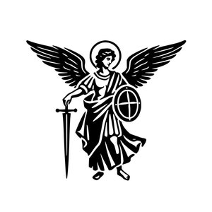 St. Michael the Archangel SVG, PNG, JPG, Christian Warrior Angel ...