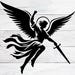 Archangel St. Michael SVG, PNG, JPG, Divine Warrior With Sword Digital ...
