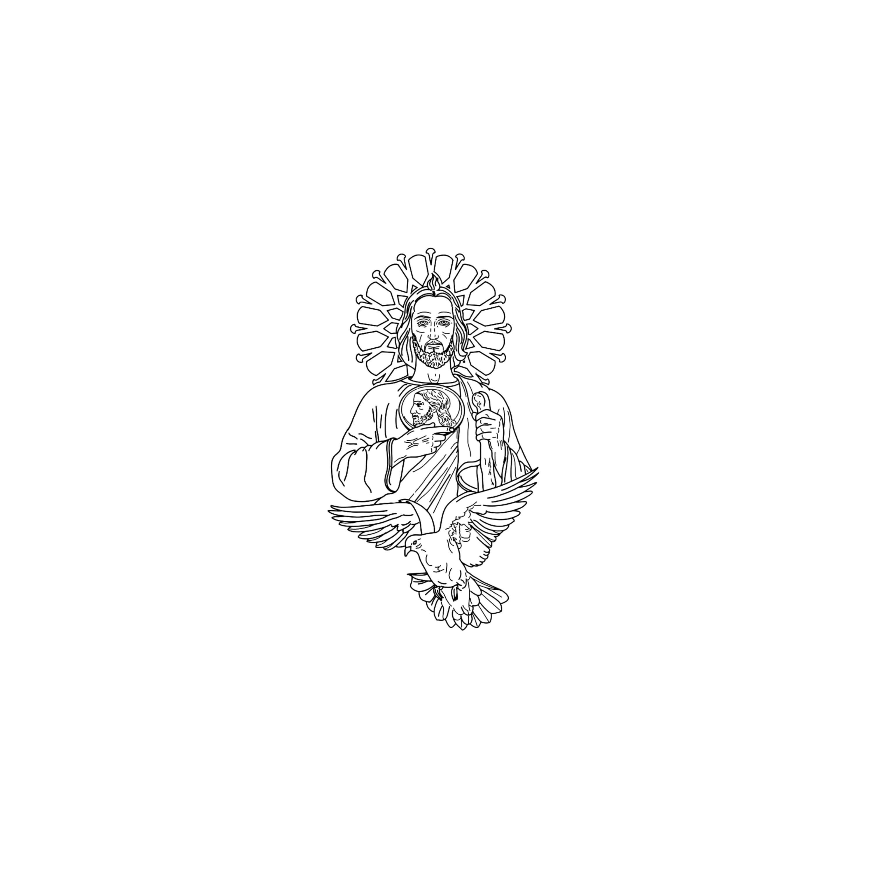 Saint Judas Laser Cut File, San Judas Cutting File, San Judas Digital ...