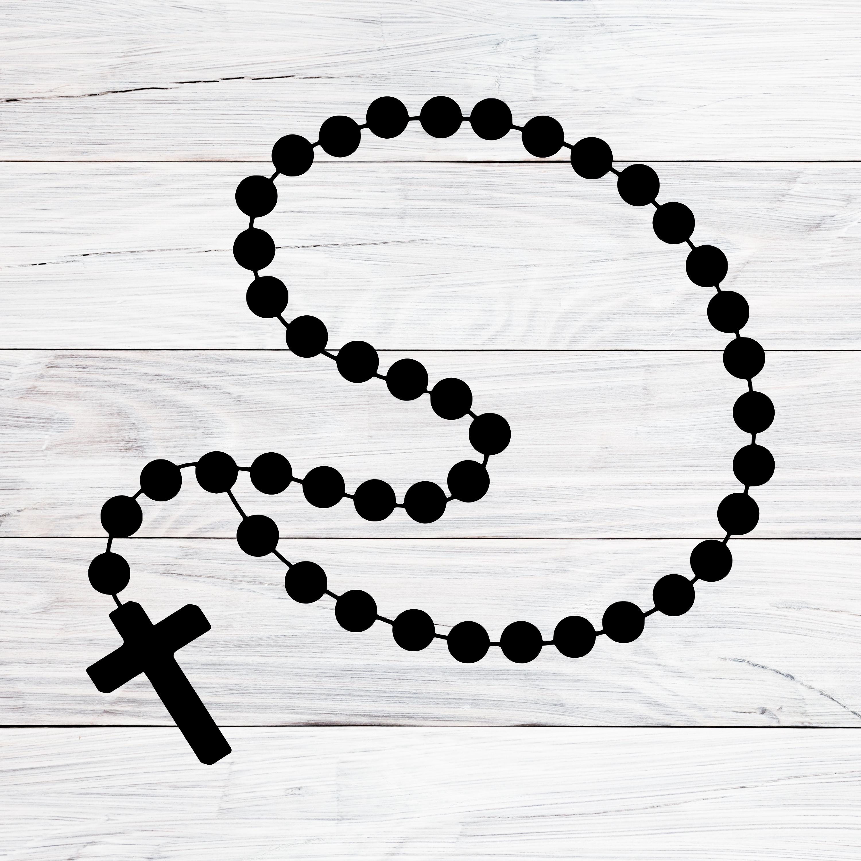 Rosary Bead Illustration, Rosary Bead Svg Shirt Design, Rosary Digital ...