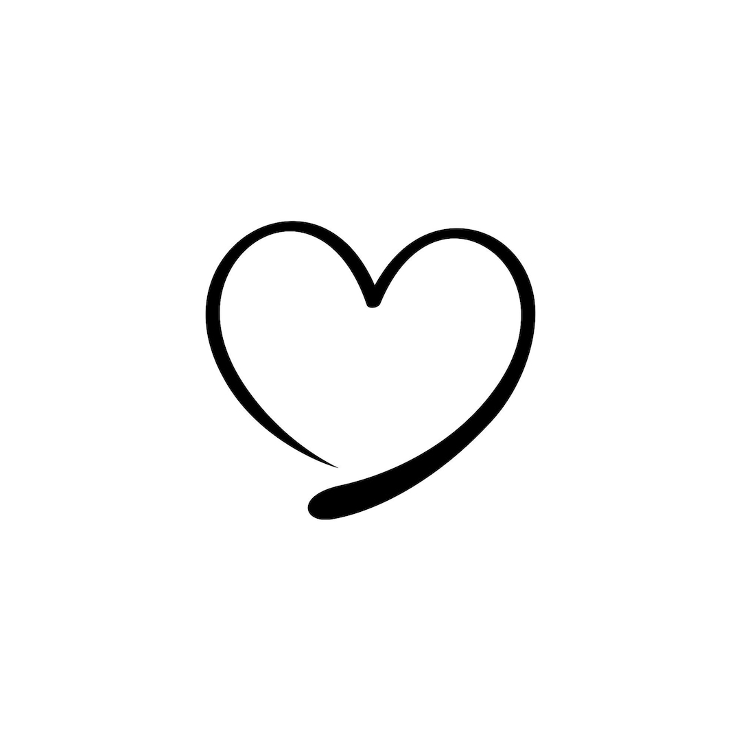 Hand Drawn Heart Svg Icon, Valentine Heart SVG, PNG, JPG, Digital ...