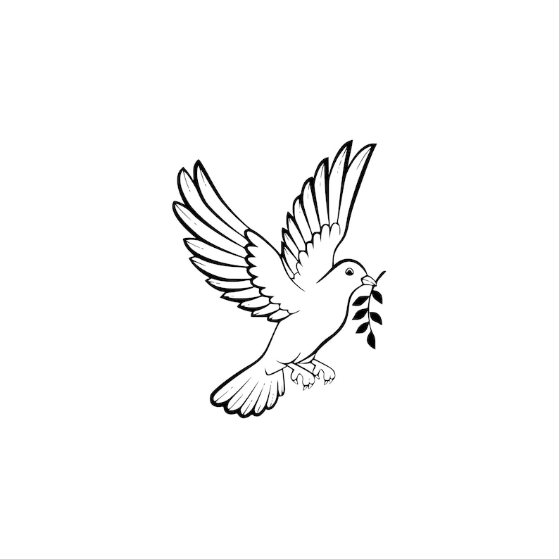 Flying Dove Printable Svg, Holy Confirmation Gift, Holy Spirit Design ...