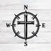 Christian Compass With Cross Svg, Direction to Jesus Symbol, Digital ...