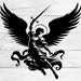 Archangel St. Michael Svg, Png, Dxf, Christian Protector Design, Angel ...