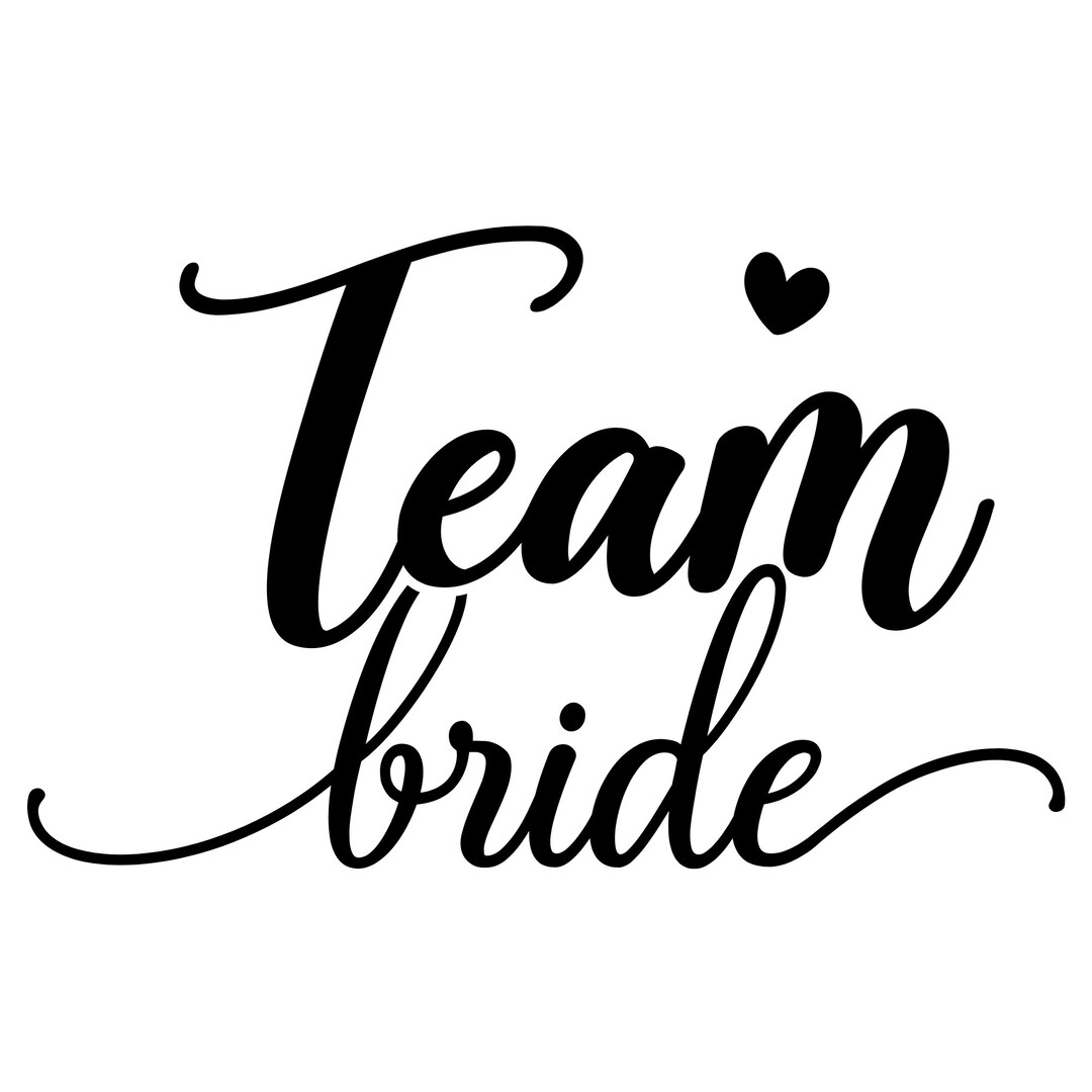 Team Bride Svg, Wedding, Bachelor Quote for Print, SVG, PNG, JPG ...