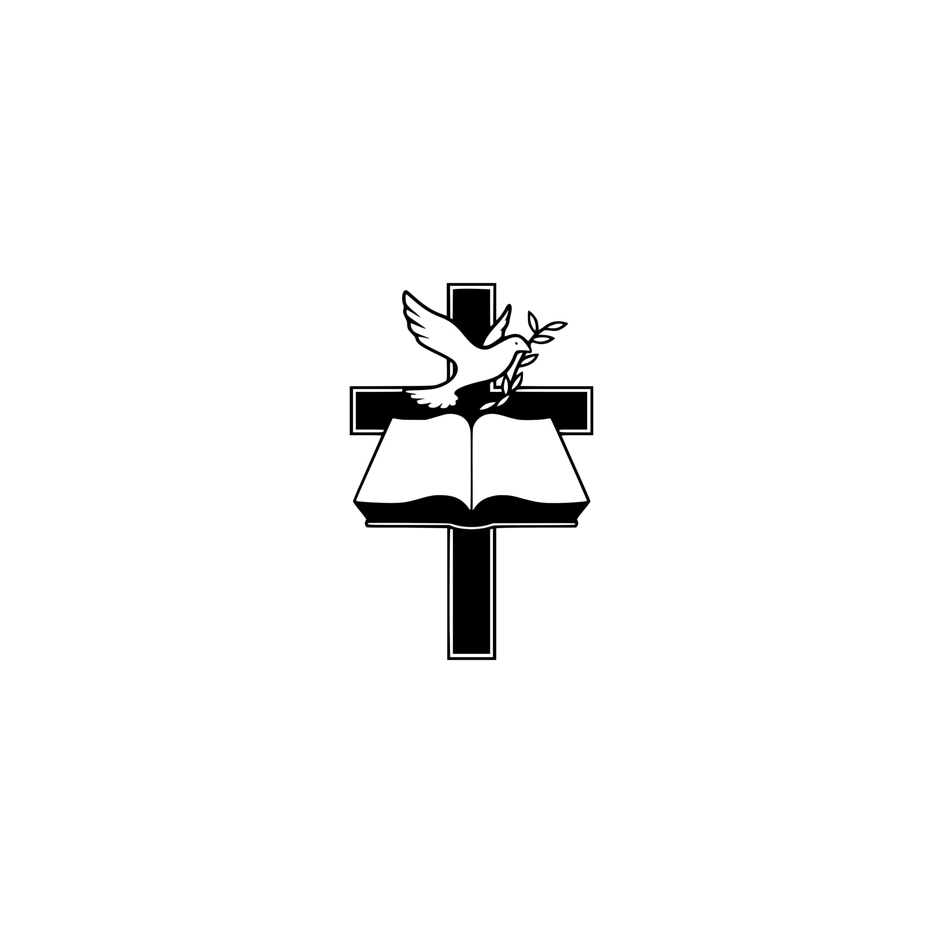 Christian Cross, Bible, Dove Design, Symbol of Faith, Peace, Redemption ...