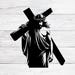 Jesus Carrying the Cross, Christian Redemption and Sacrifice Symbol ...