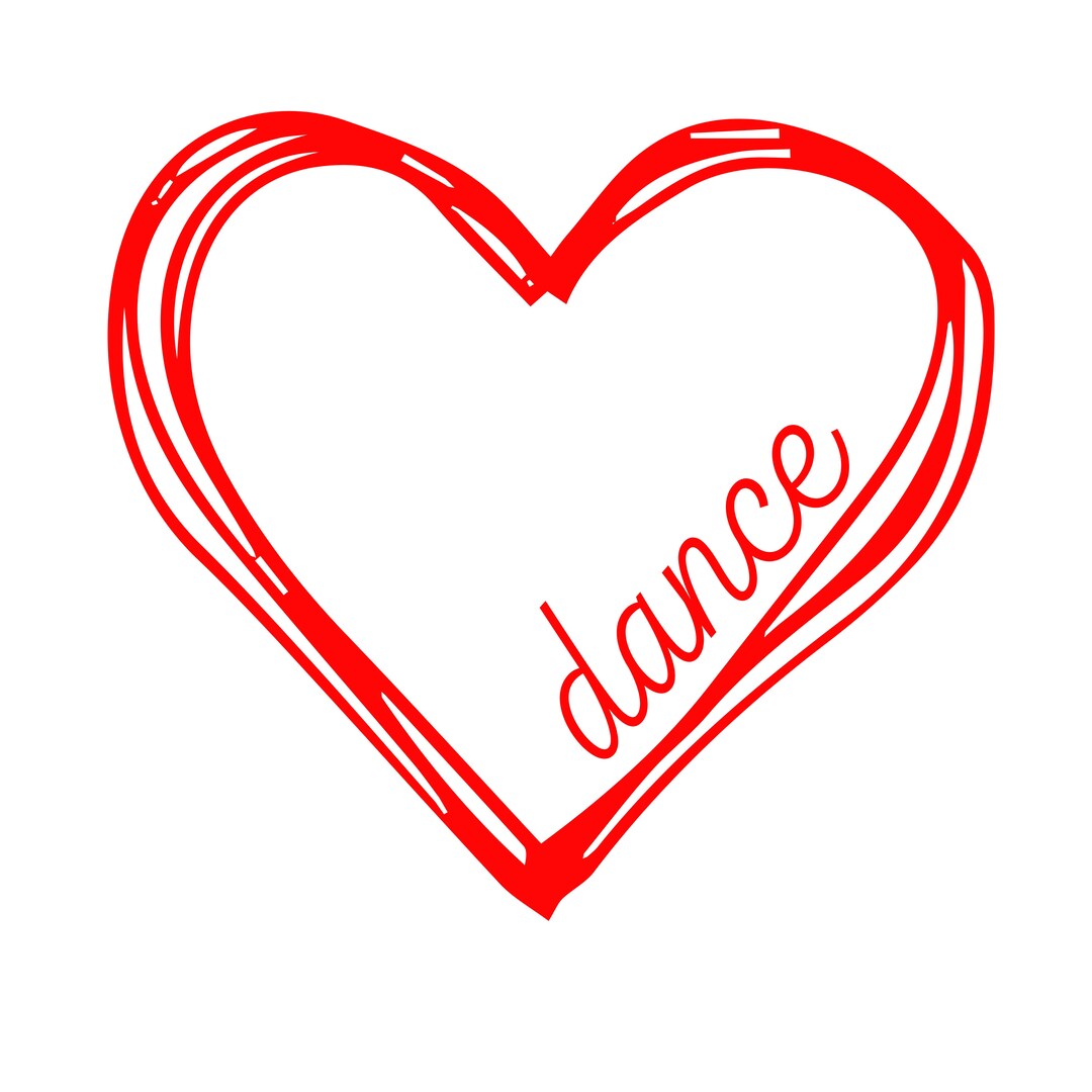 Dance Heart Svg, Dance Heart Red Svg, Dancer Svg, Dance Mom Svg, Dance ...