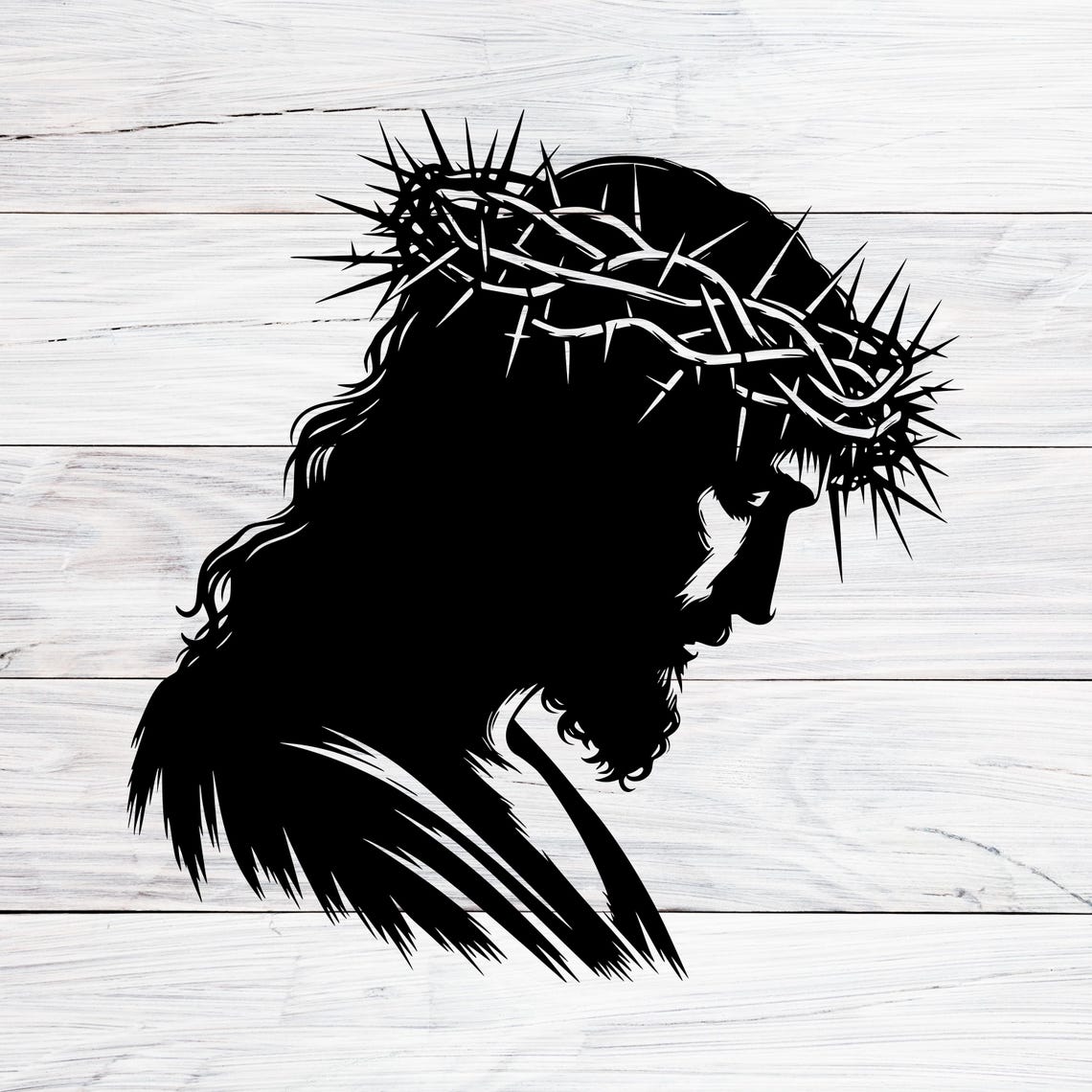 Jesus Christ Crown of Thorns Design (digital Download SVG, PNG, JPG) - Etsy