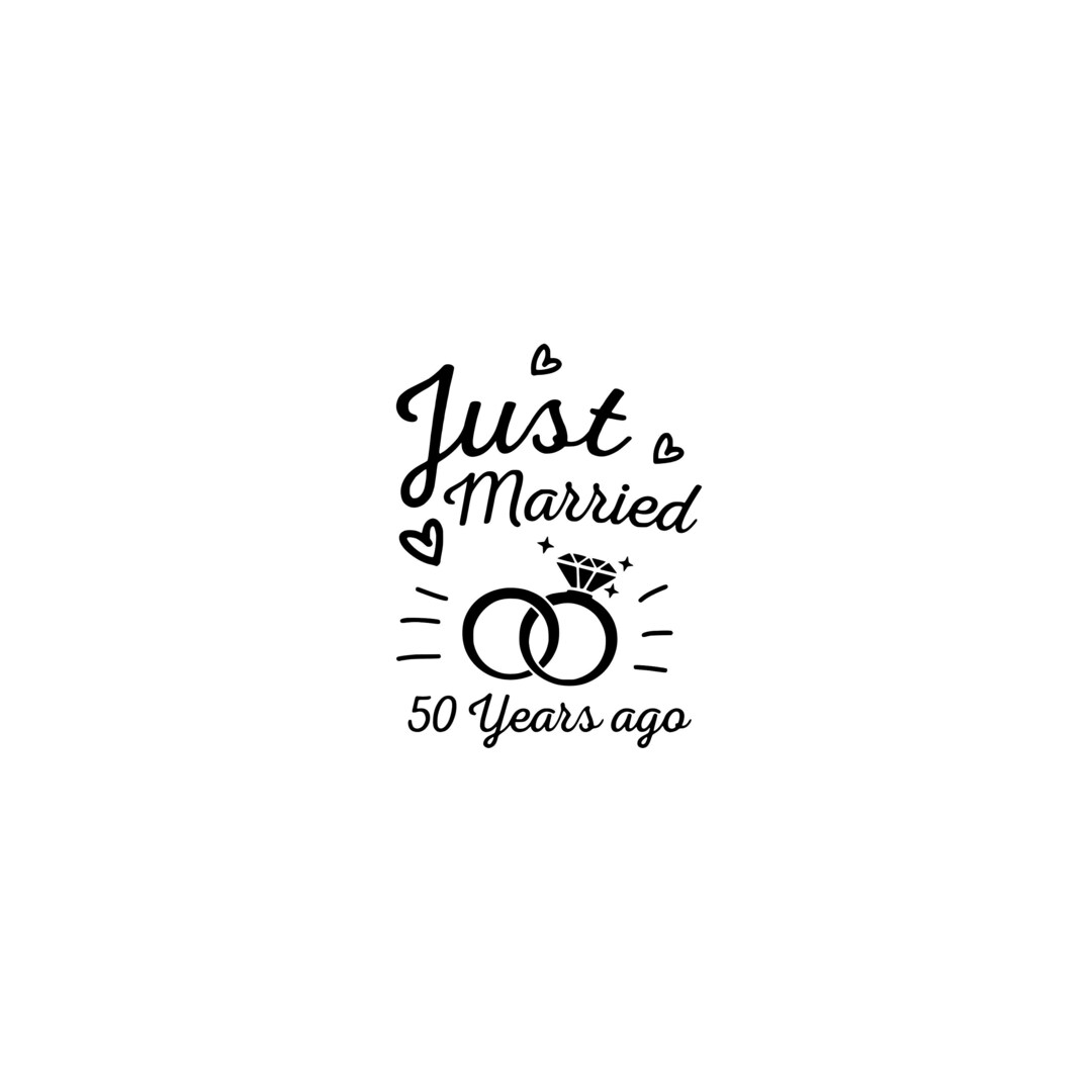 50 Years Married Svg, 50 Golden Years Anniversary Png, 50 Years ...