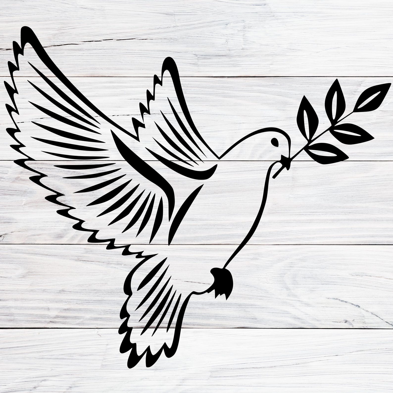 Holy Spirit Dove Svg, Holy Spirit Outline, Dove Symbol, Dove for ...