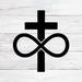 Infinity Cross Svg Tattoo Design, Christian Infinity Cross Svg, Png ...