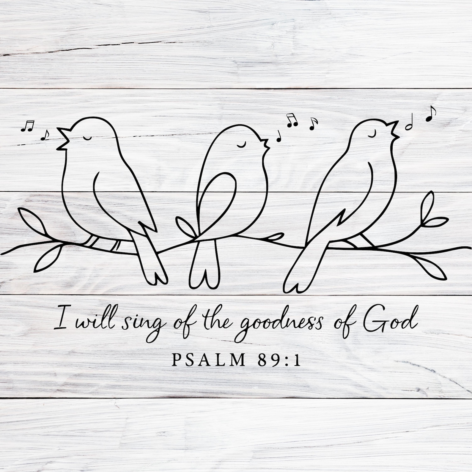Goodness of God SVG, PNG, JPG, Christian Shirt, Psalm 89, Faith Birds ...