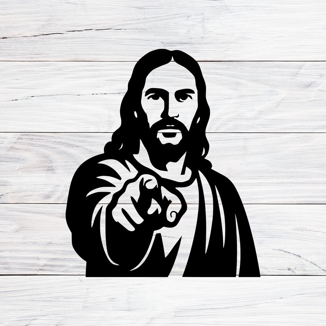 Jesus Pointing Svg, Png, Jpg (digital Download) - Etsy