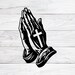 Praying Hands With Cross Svg, Png, Jpg: Christian Prayer Symbol ...