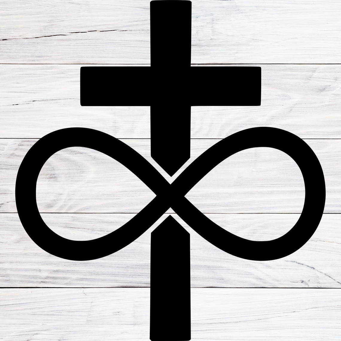 Infinity Cross Svg Tattoo Design, Christian Infinity Cross Svg, Png ...
