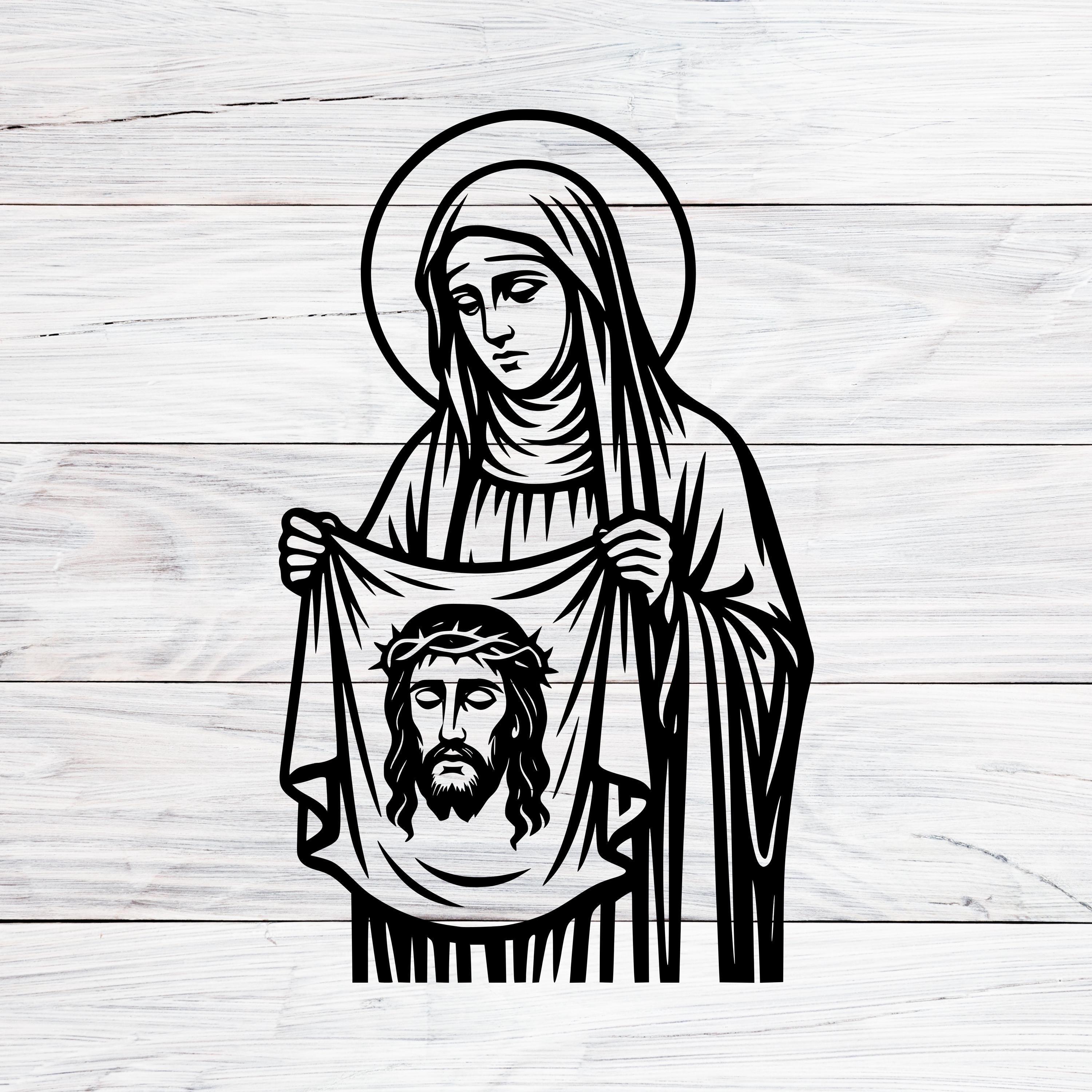 Veil of Veronica SVG: St. Veronica Cricut File (PNG, JPG) - Etsy