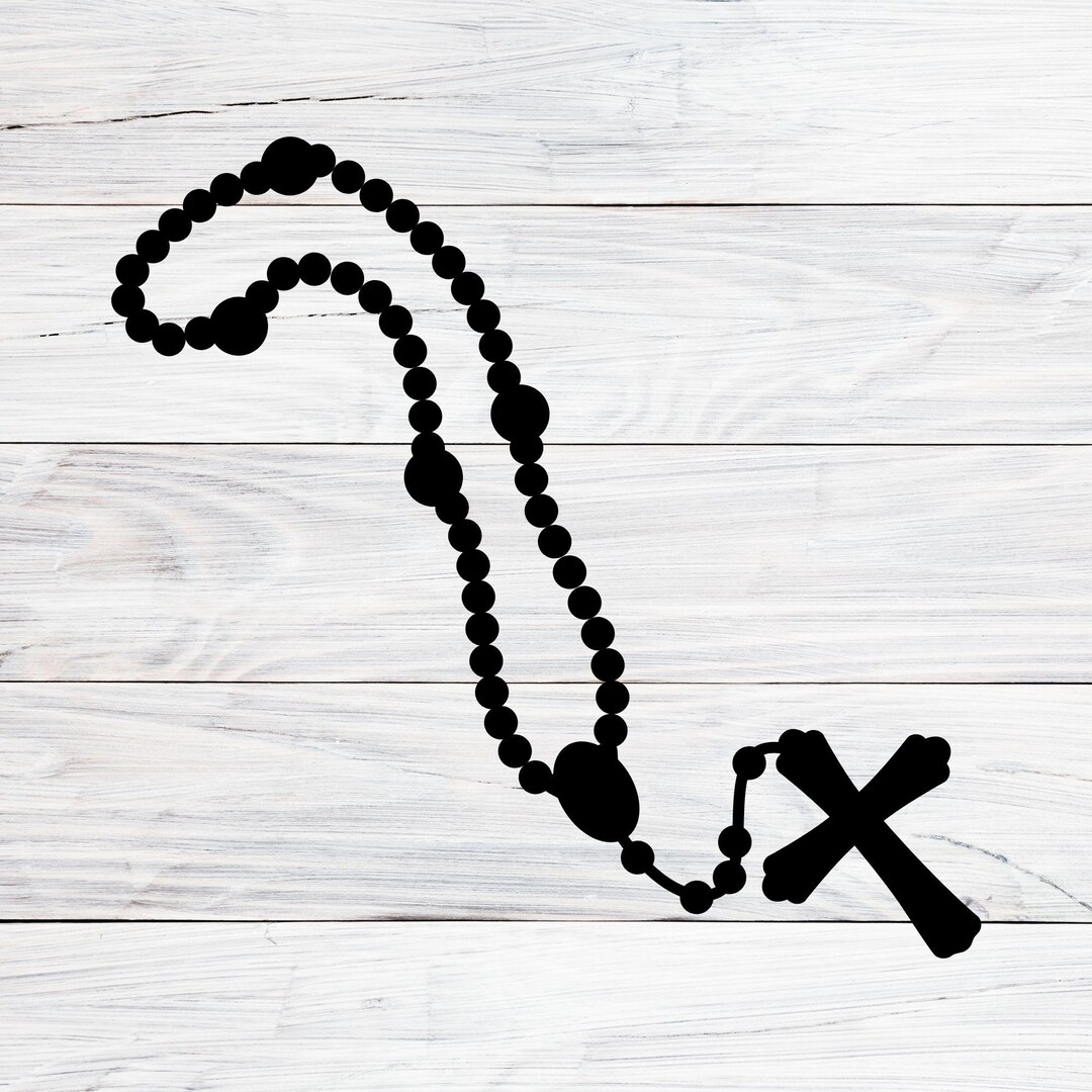 Rosary Svg, Christian Rosary Svg, Rosary Digital Download, Rosary ...