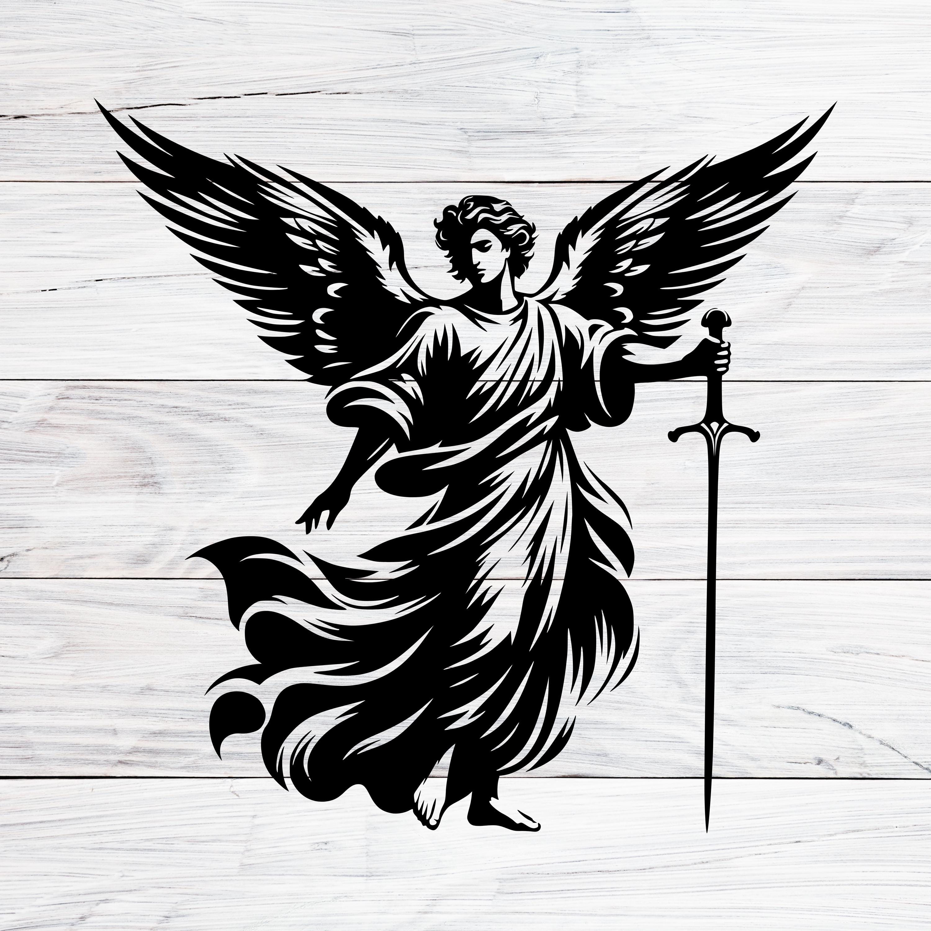 Archangel St. Gabriel Svg, Messenger of Divine Guidance, Christian ...