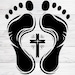 Christian Footprints Cross Svg, Footsteps to God Png, Faith and ...
