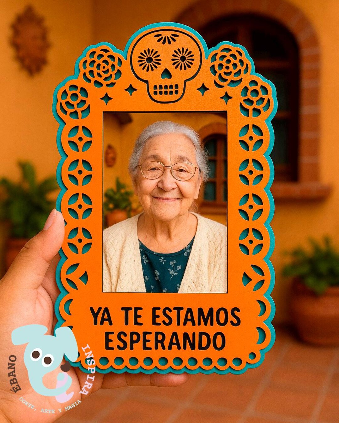 Day of the Dead Photo Frame | Laser-cut MDF Digital File | Offering ...