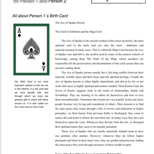 Relationship Report With Destiny Cards - Etsy