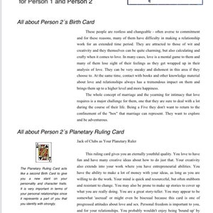 Relationship Report With Destiny Cards - Etsy