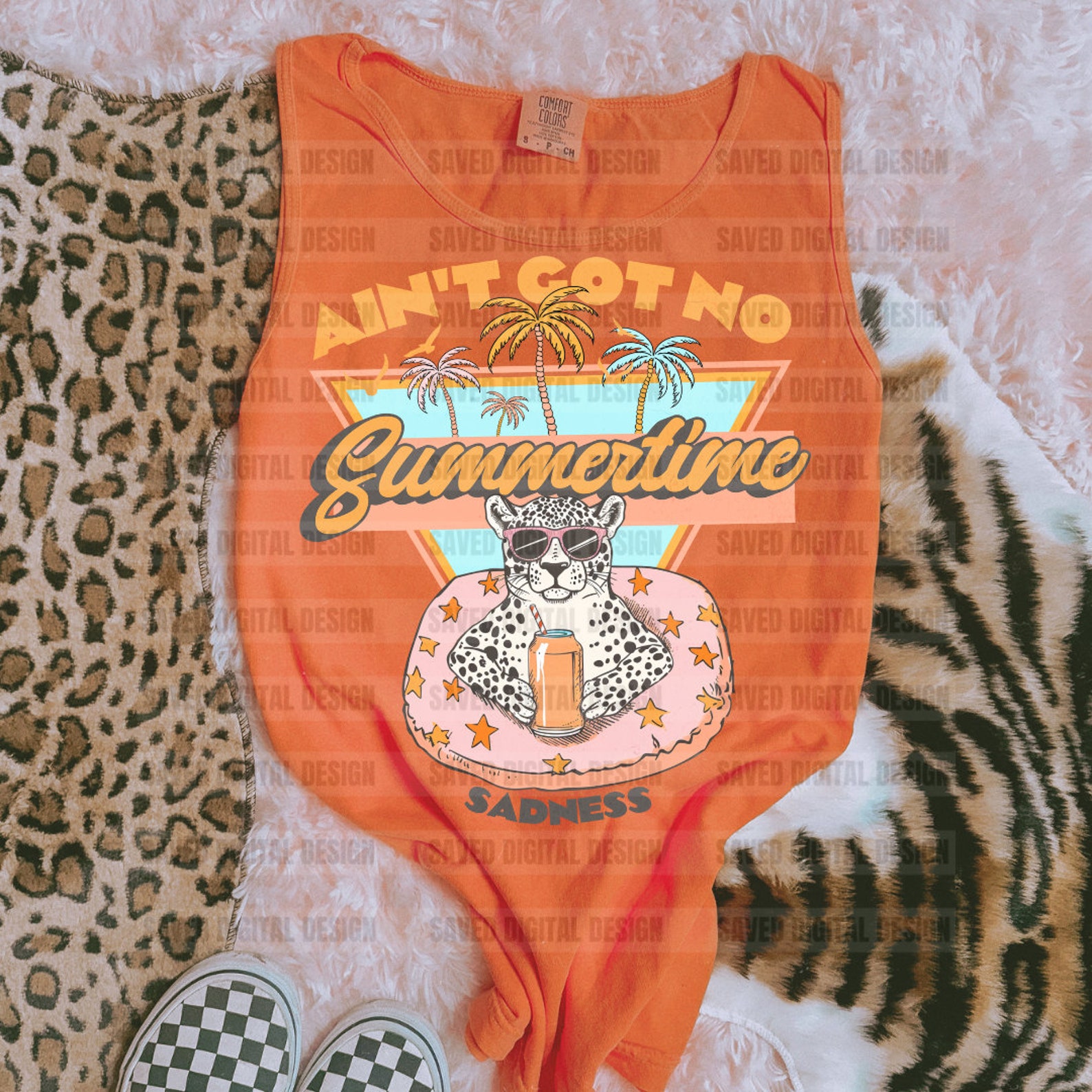 AIN'T GOT NO Summertime Sadness Leopard Cheetah Preppy Edgy Retro Png ...